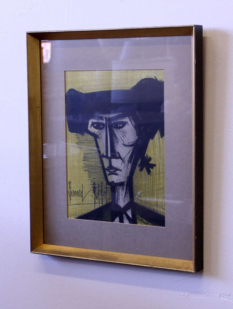 Bernard Buffet Lithograph of a Bullfighter at 1stDibs