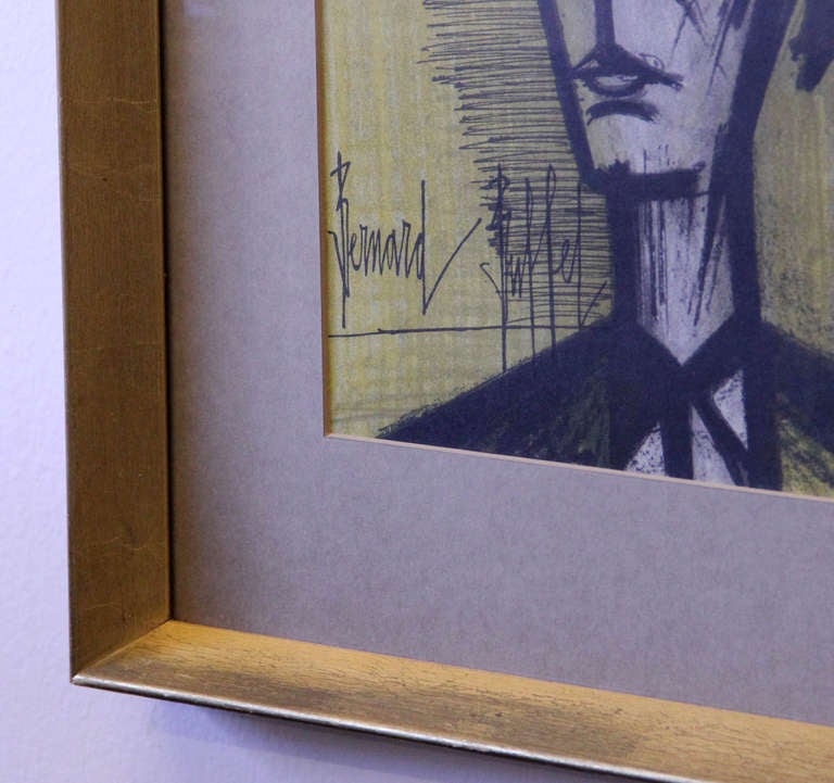 Bernard Buffet Lithograph of a Bullfighter at 1stDibs