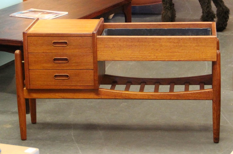 Danish Modern Teak Hall Table or Planter by Magnus Olesen at 1stDibs