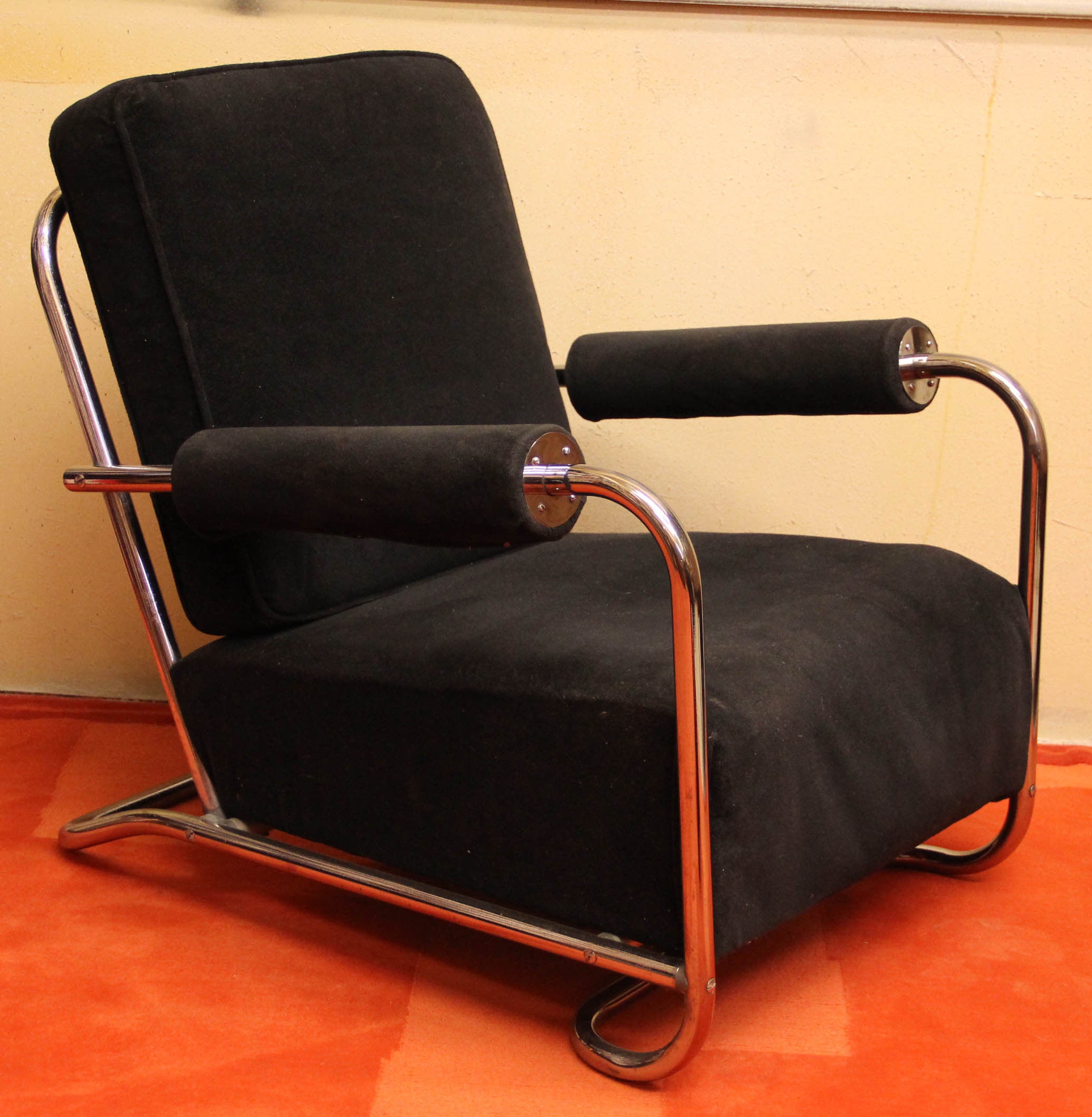 Gilbert Rohde Art Deco Machine Age Lounge Chair at 1stDibs