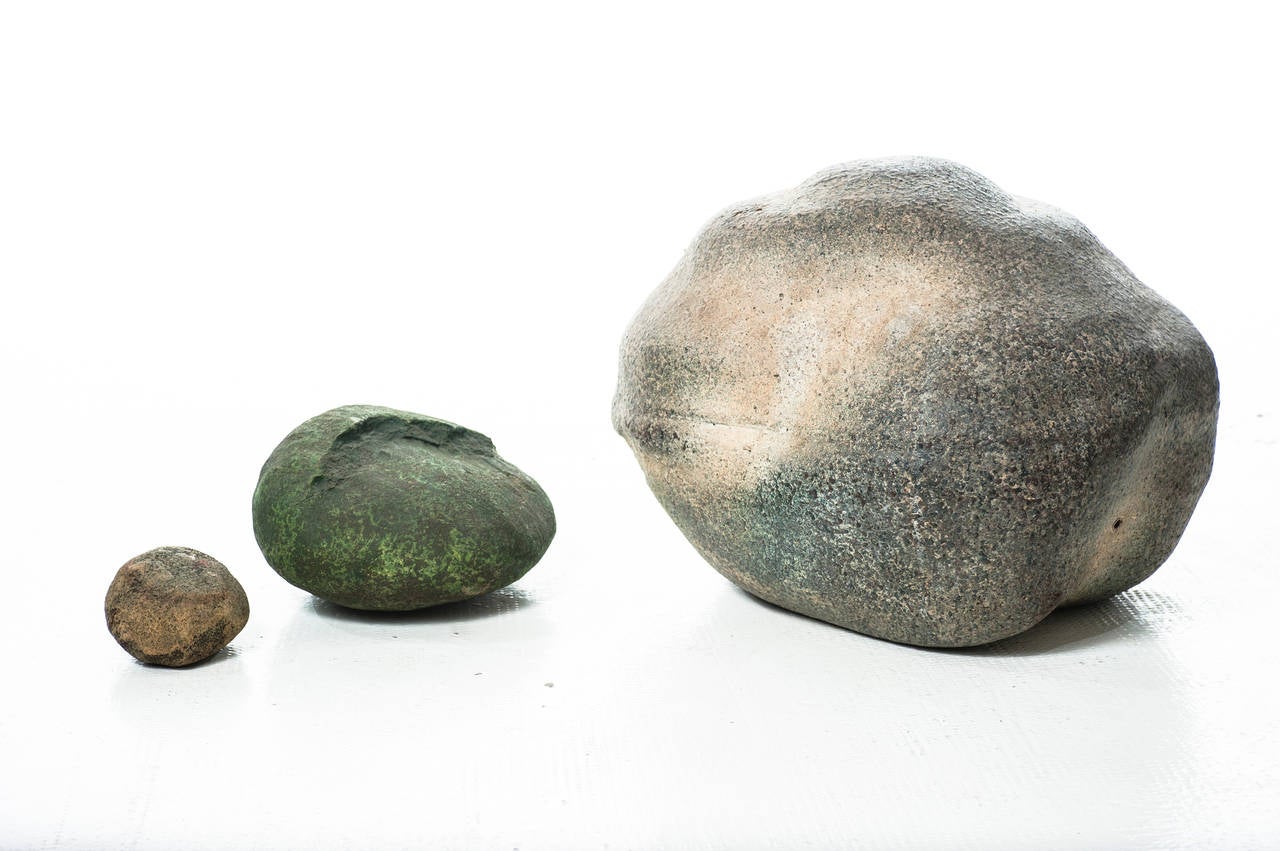 Set of Three Sassi, Piero Gilardi, Gufram at 1stDibs