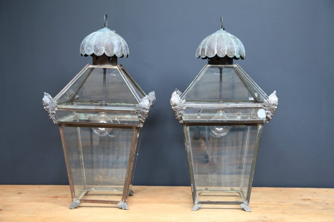 A Rare Pair Of Early 19th Century Lanterns. at 1stDibs