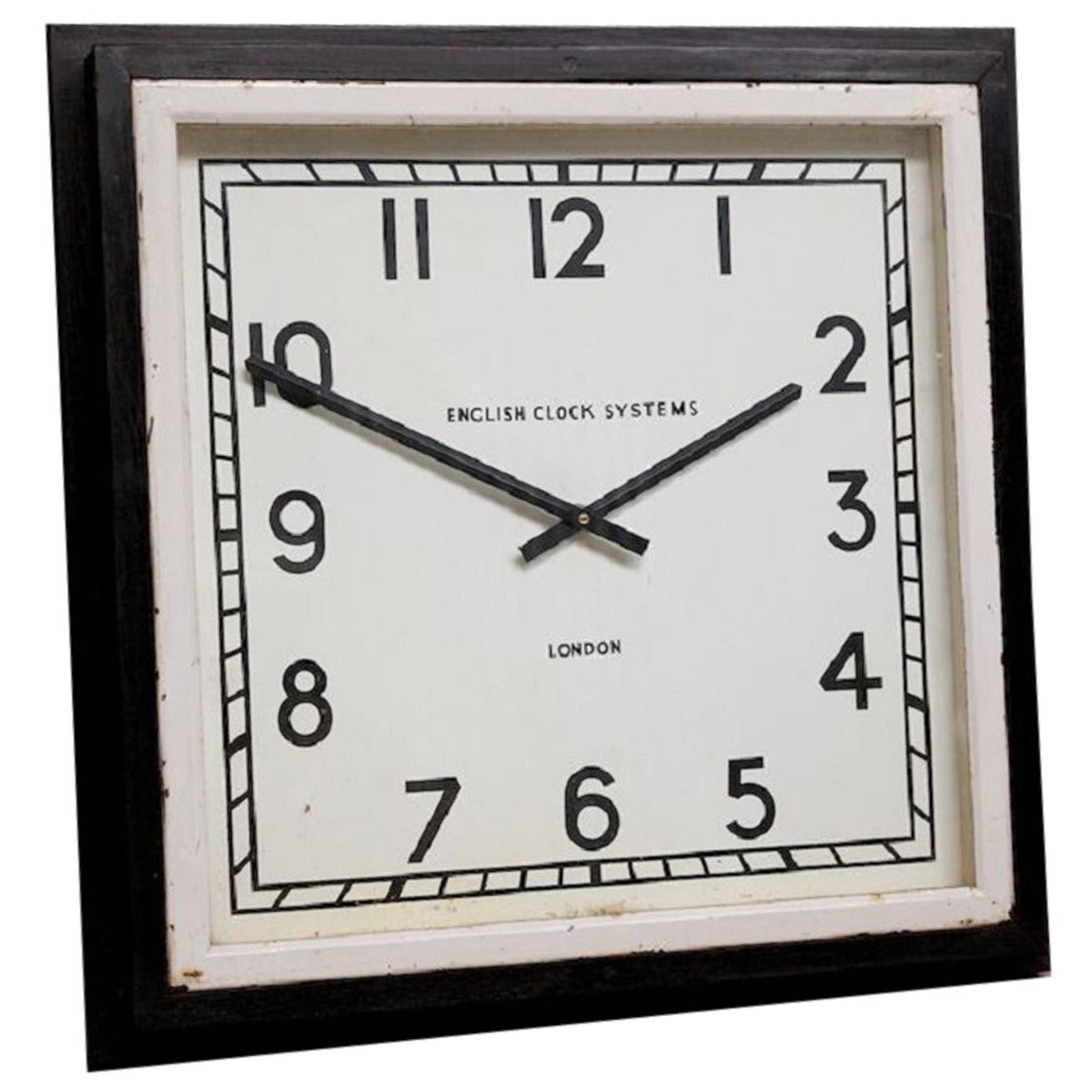 Steel Wall Clock manufactured by English Clock Systems at 1stDibs
