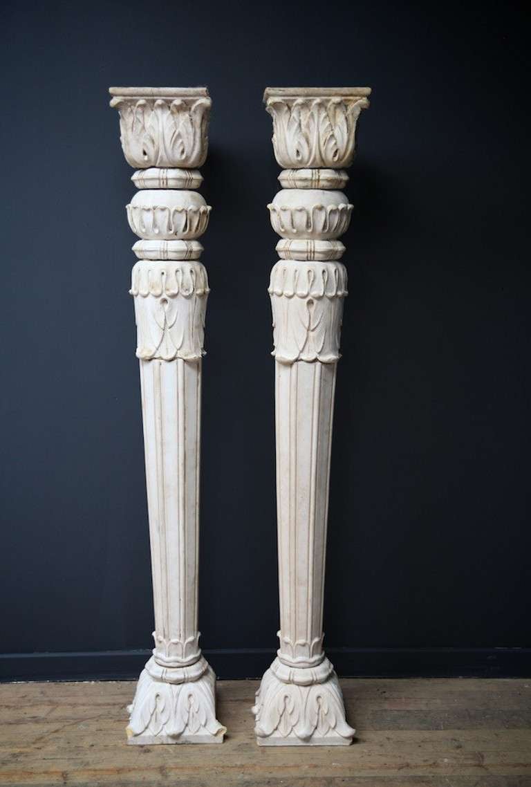 A Pair of Terracotta Columns For Sale at 1stDibs