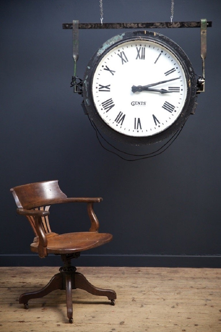 Gents Station Clock at 1stDibs