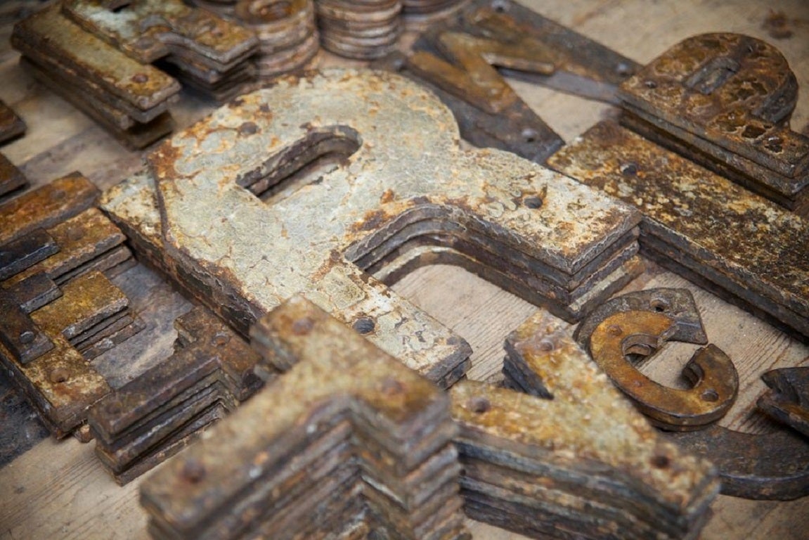 Cast Iron Letters at 1stDibs