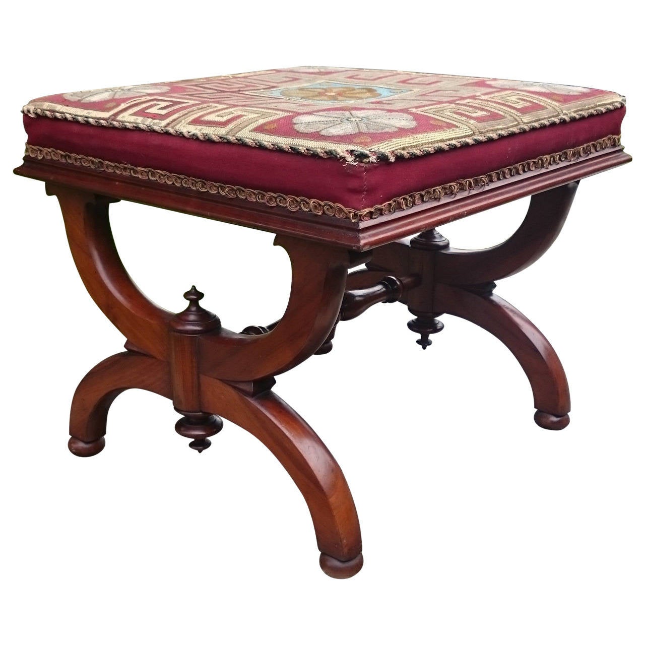 X-Frame Stool at 1stDibs