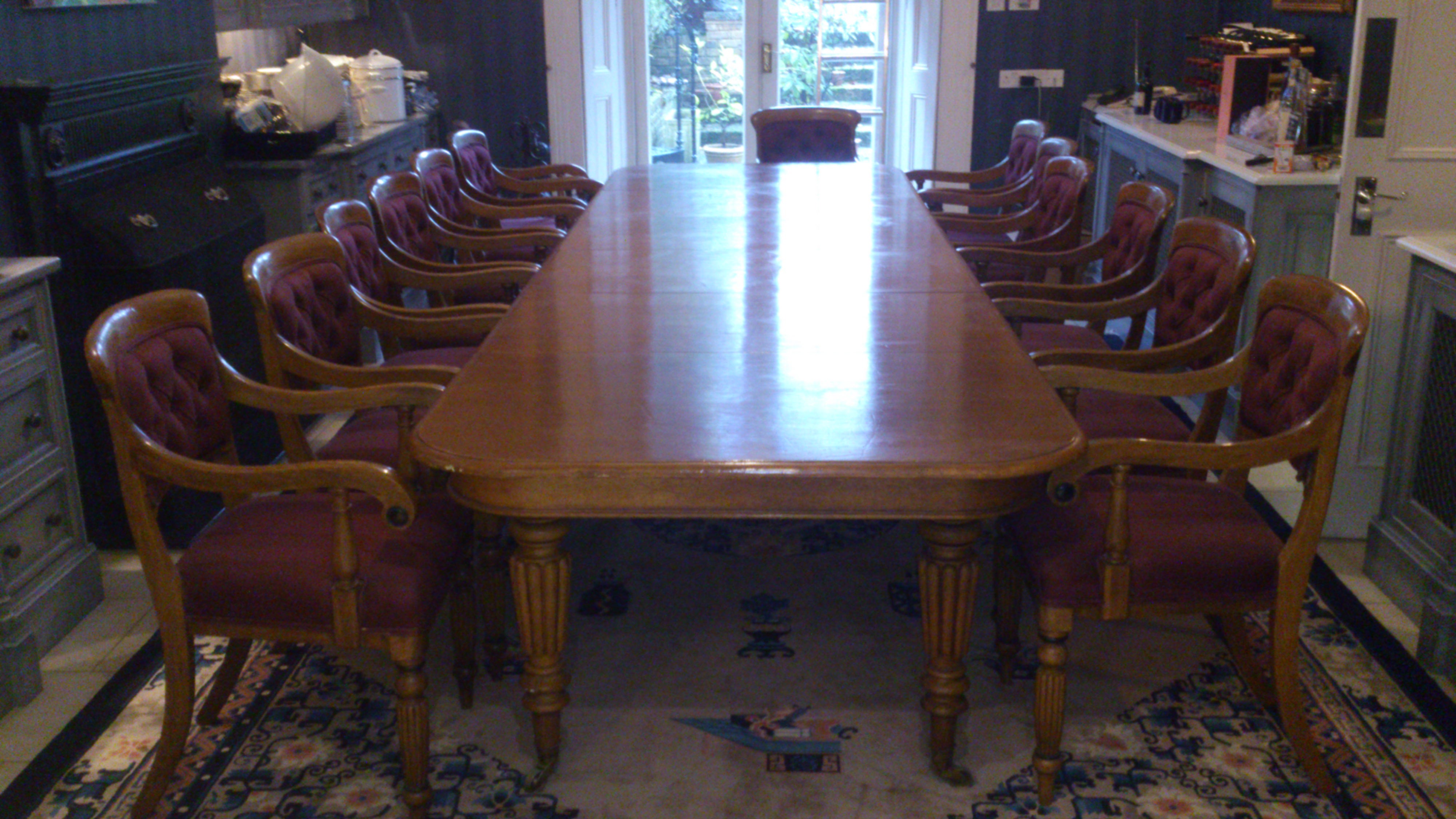 Huge Oak Dining Table at 1stDibs