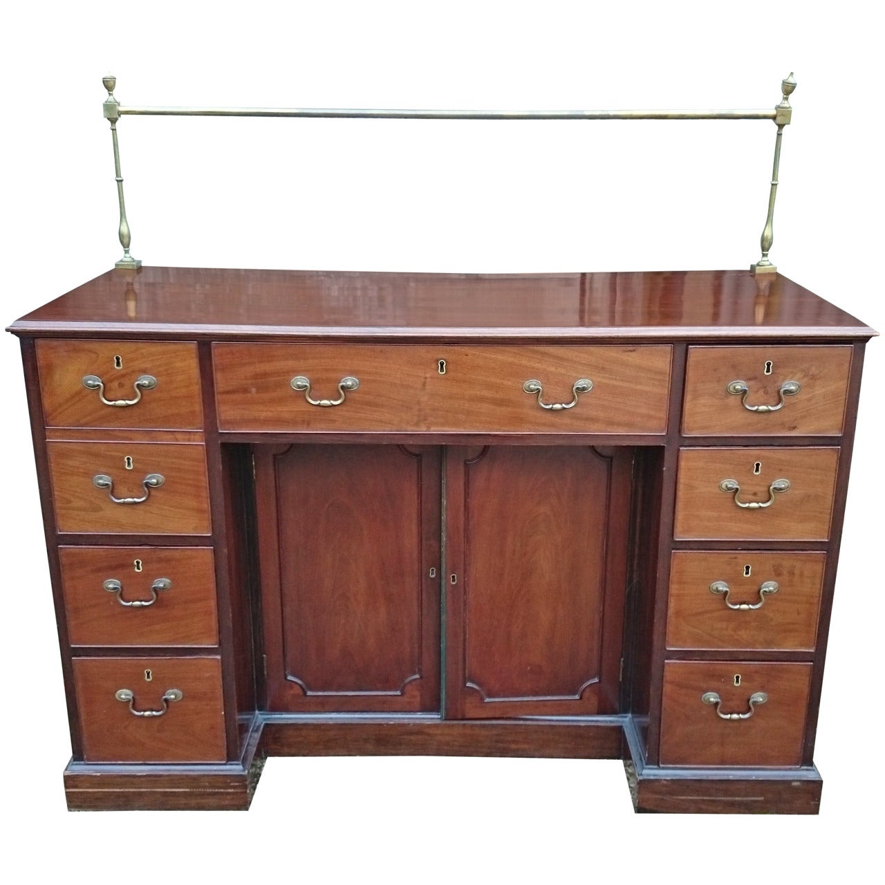 Antique Mahogany Desk at 1stDibs