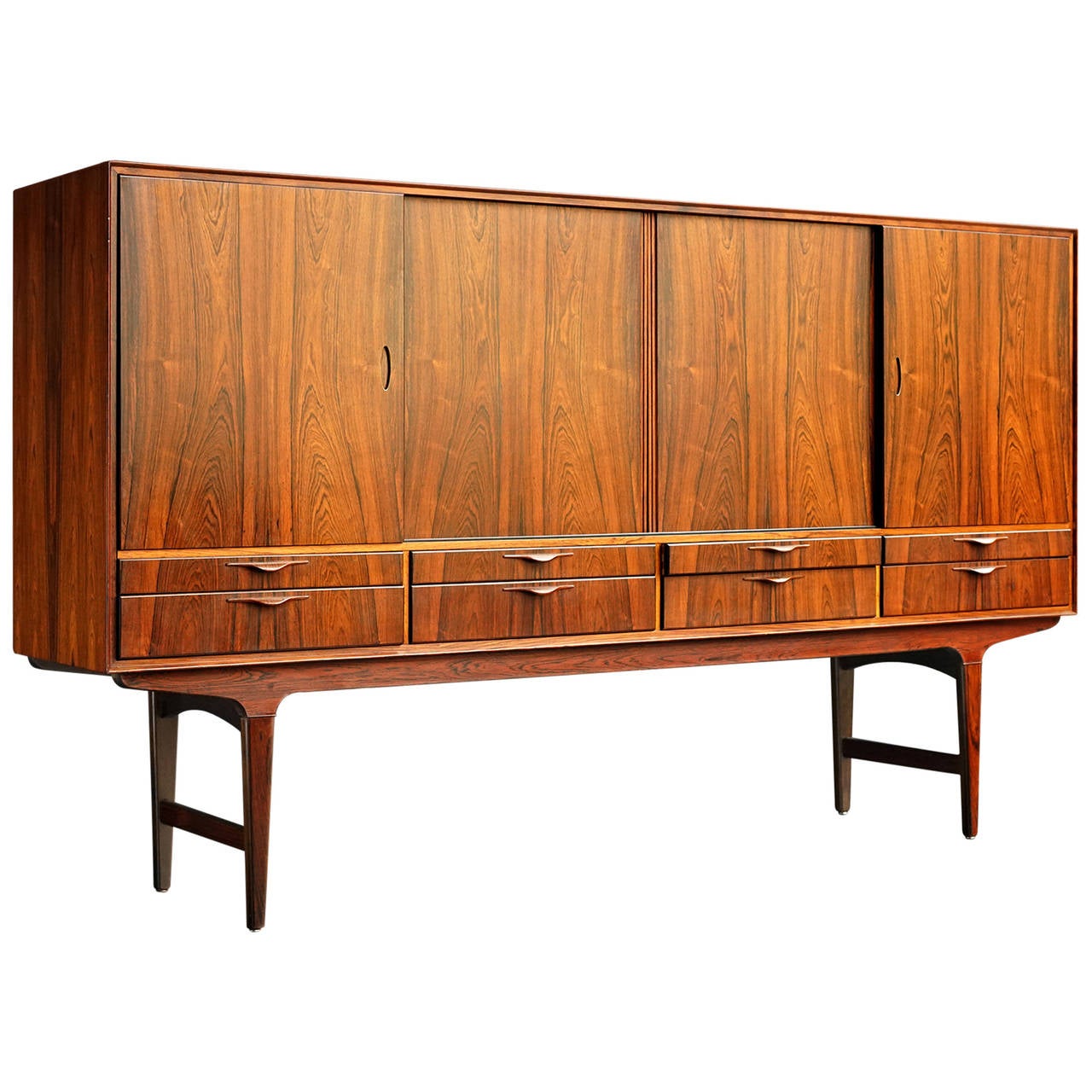 Danish Modern Rosewood Sideboard at 1stDibs