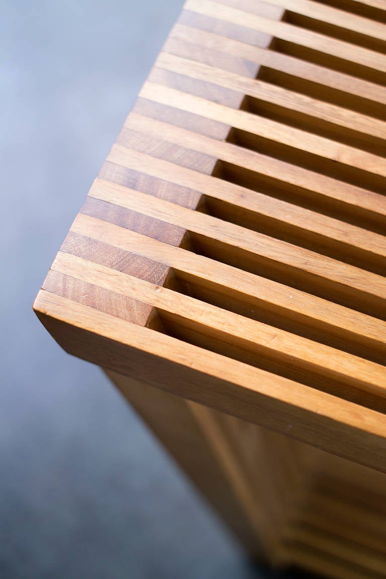 Pair of Slatted Chairs at 1stDibs