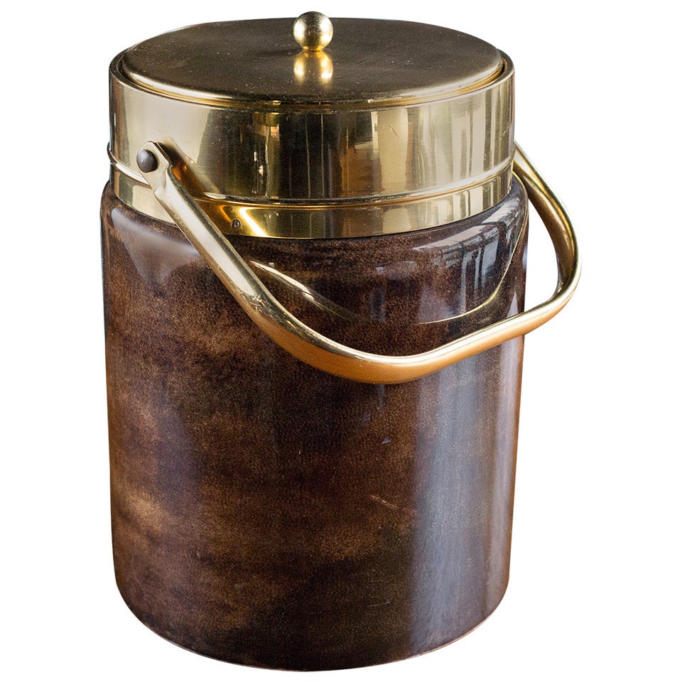 Aldo Tura Ice Bucket at 1stDibs