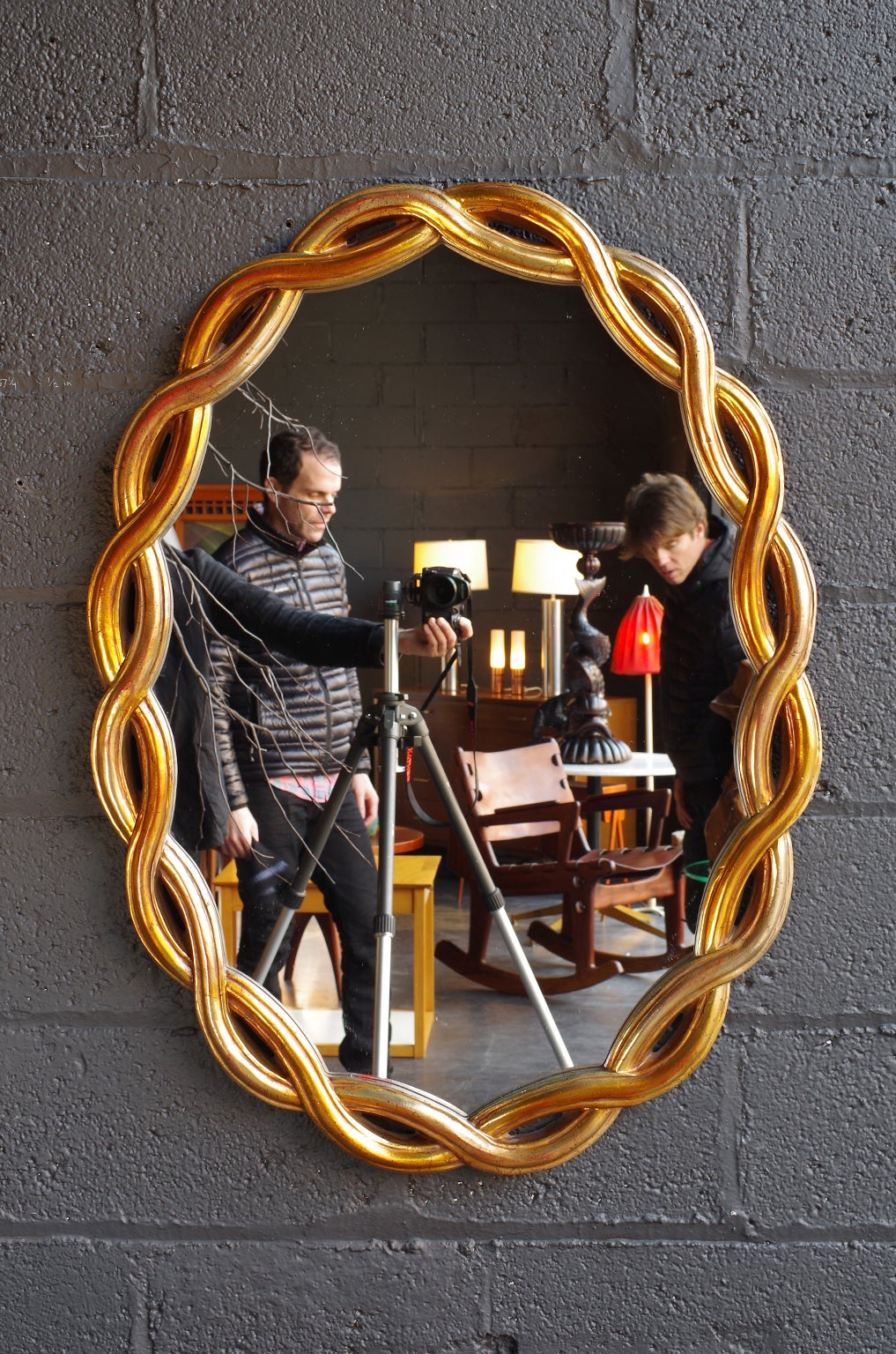 Double Helix Mirror at 1stDibs