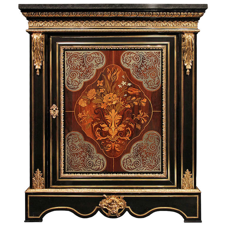 A French Mid 19th Century Louis XIV Style Boulle Cabinet at 1stDibs