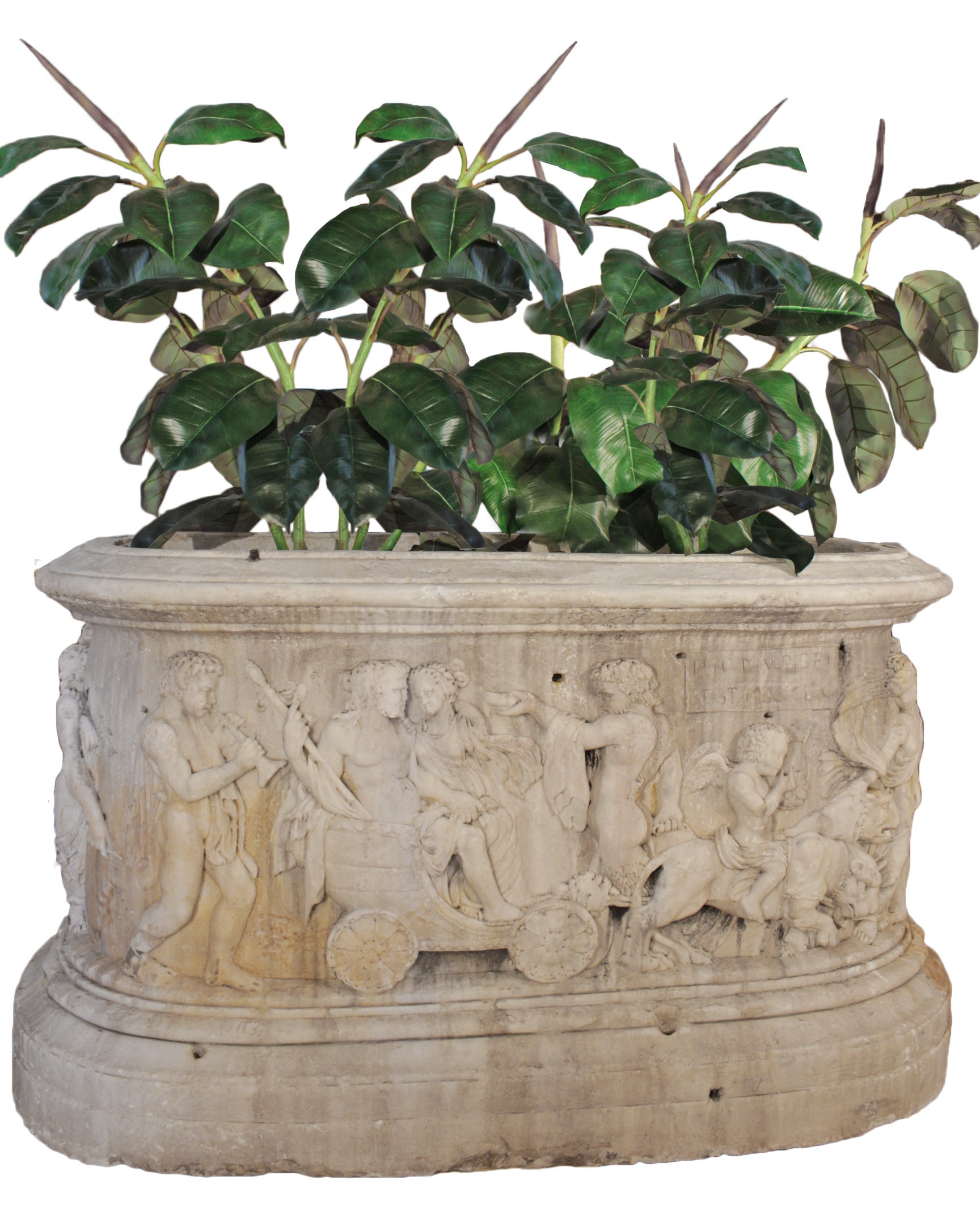 White Marble Planter at 1stdibs