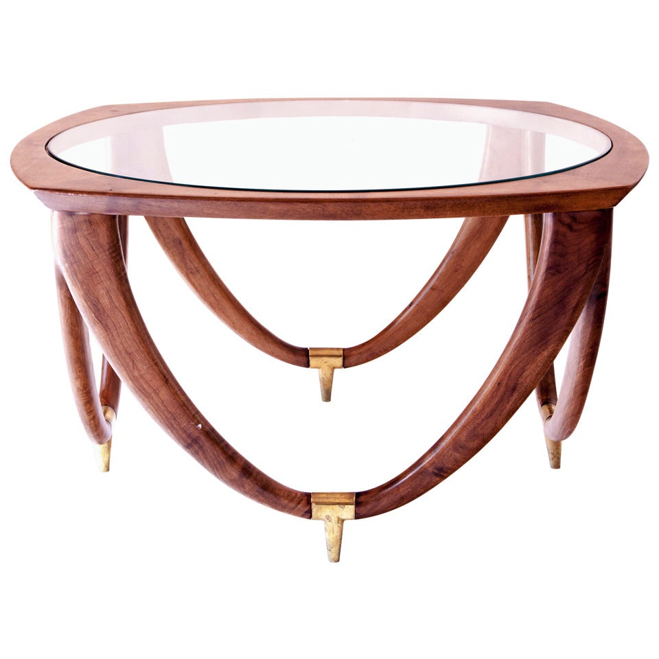 Fine and Elegant Melchiorre Bega Coffee Table, 1950 at 1stDibs