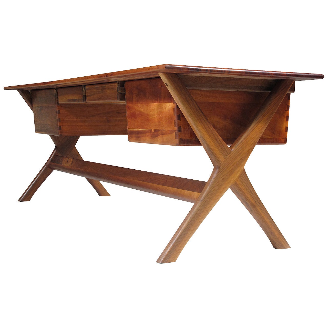 Jim Sweeney Padauk and Koa Desk No. 2 at 1stDibs
