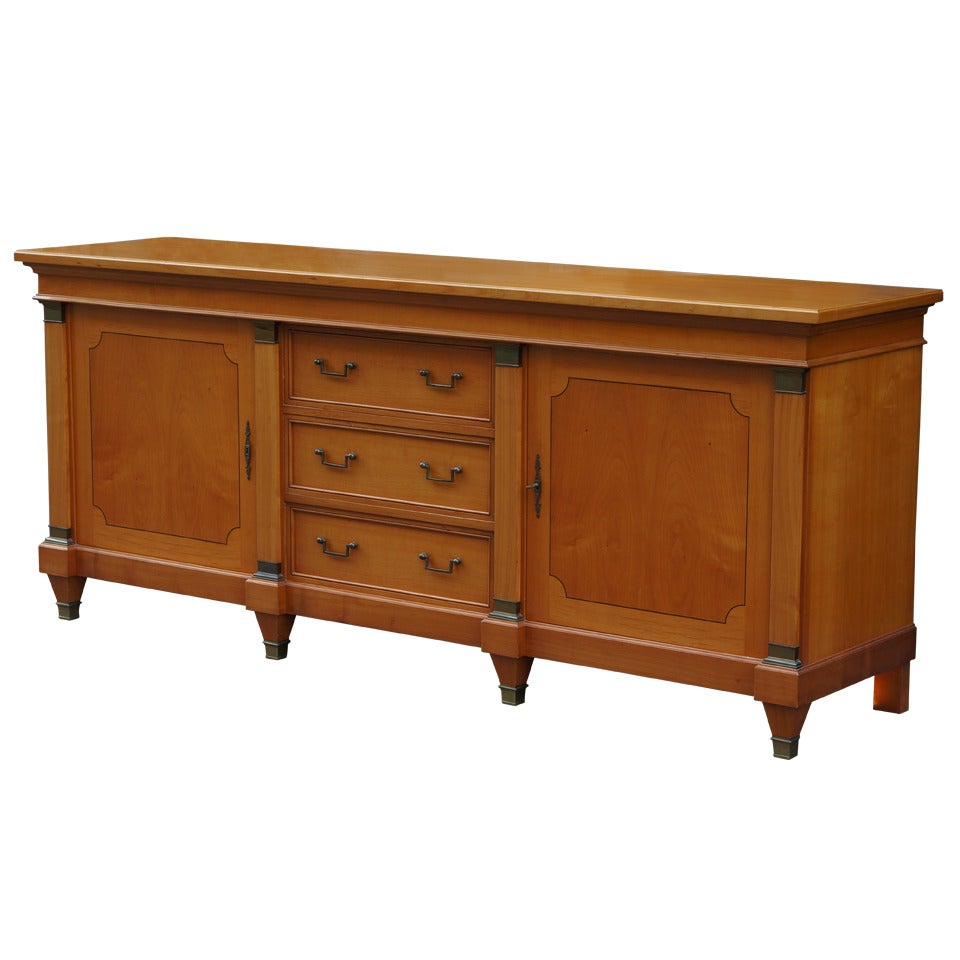 Special Sideboard in Cherry Wood Veneer at 1stDibs