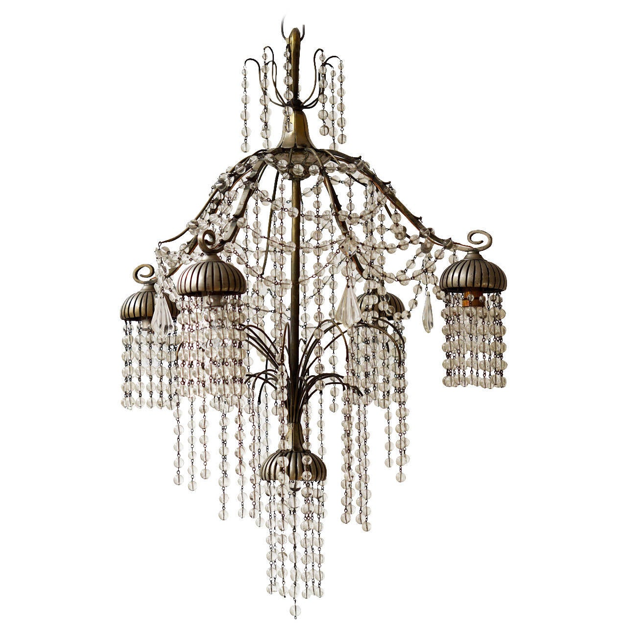 Unique Art Deco Chandelier For Sale at 1stdibs