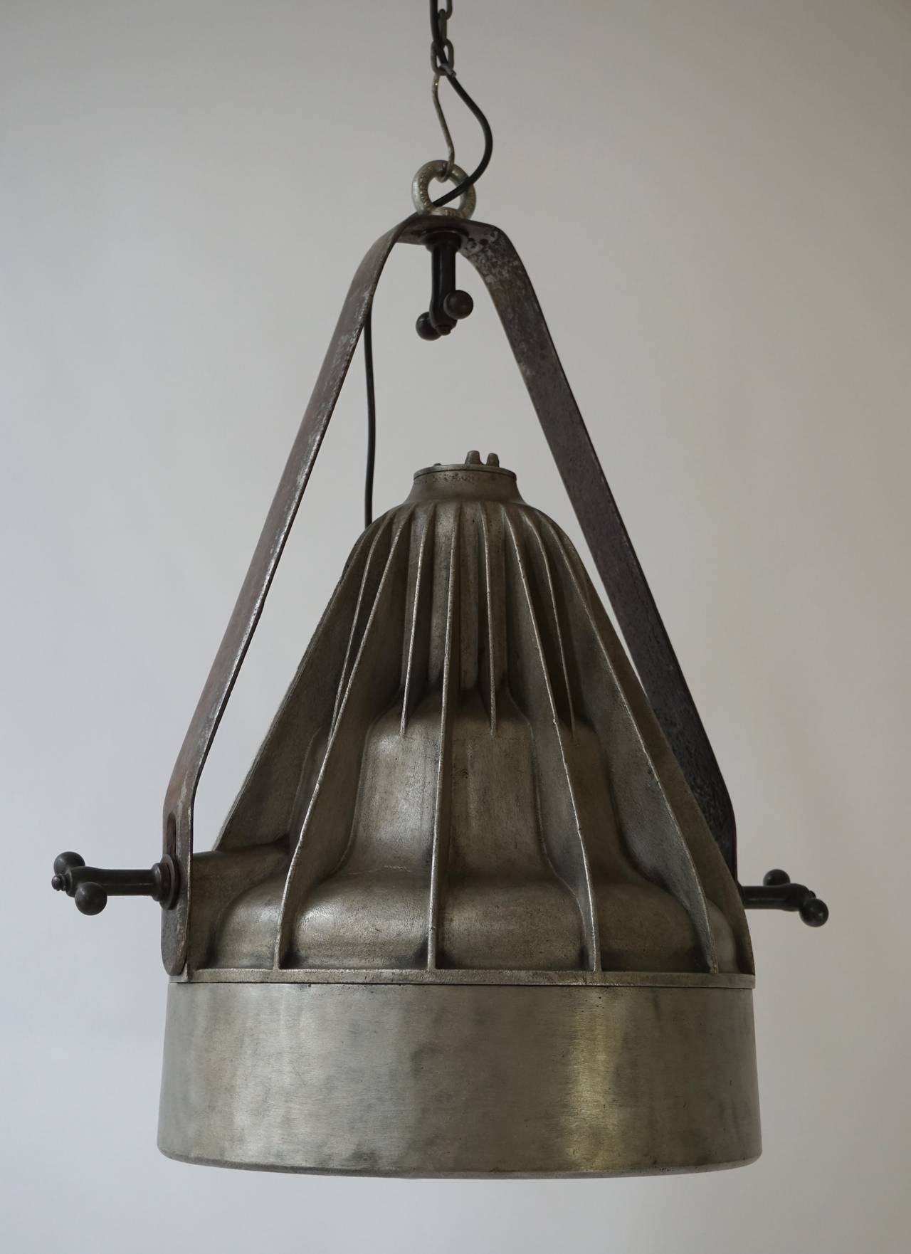 Rare Large Industrial Light at 1stDibs