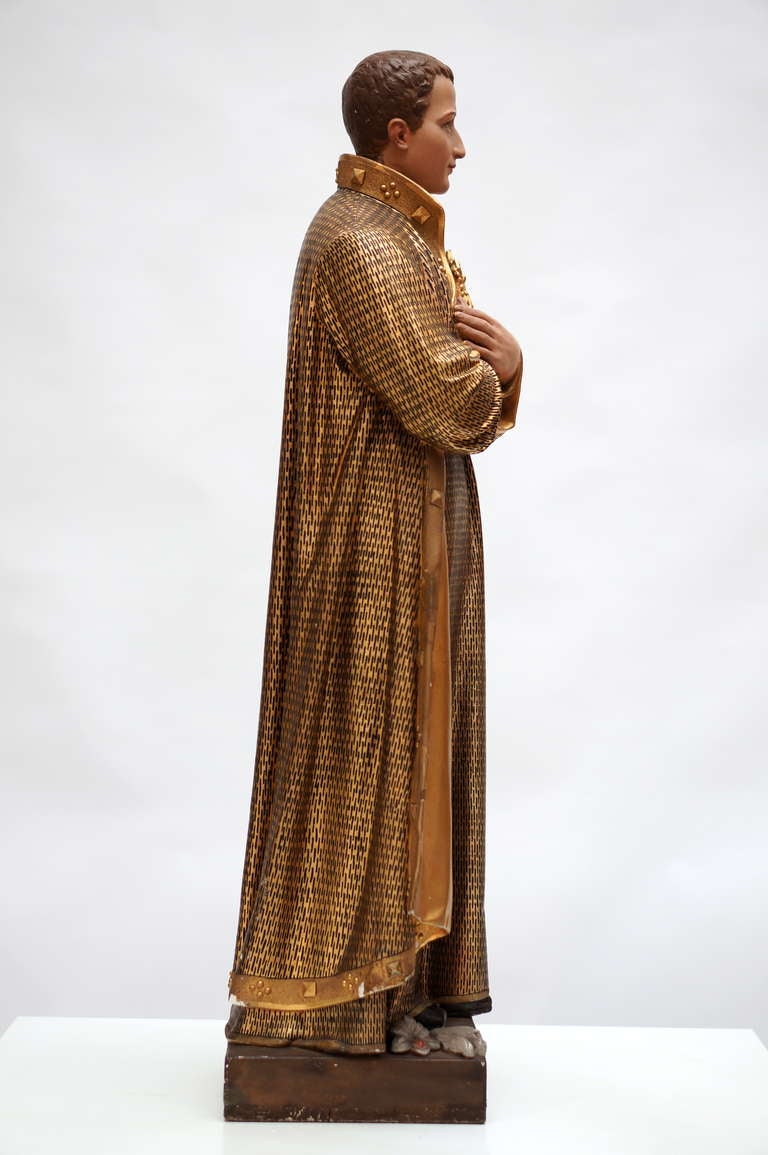 Late 19th Century Hand-Painted Plaster Cast For Sale at 1stDibs