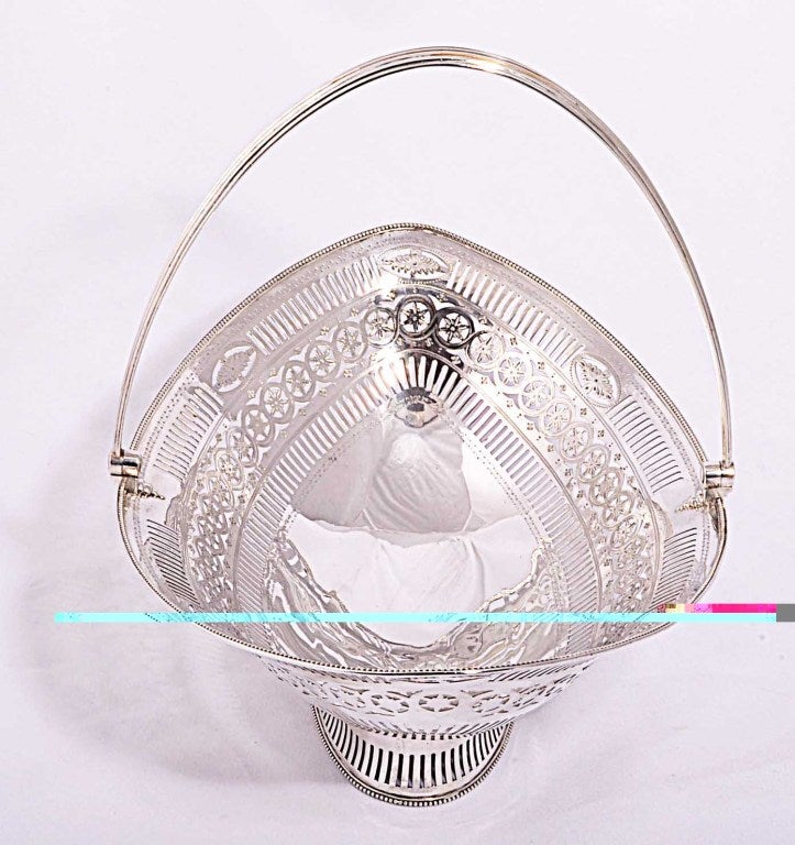 Antique Hester Bateman Silver Basket 1784 at 1stDibs