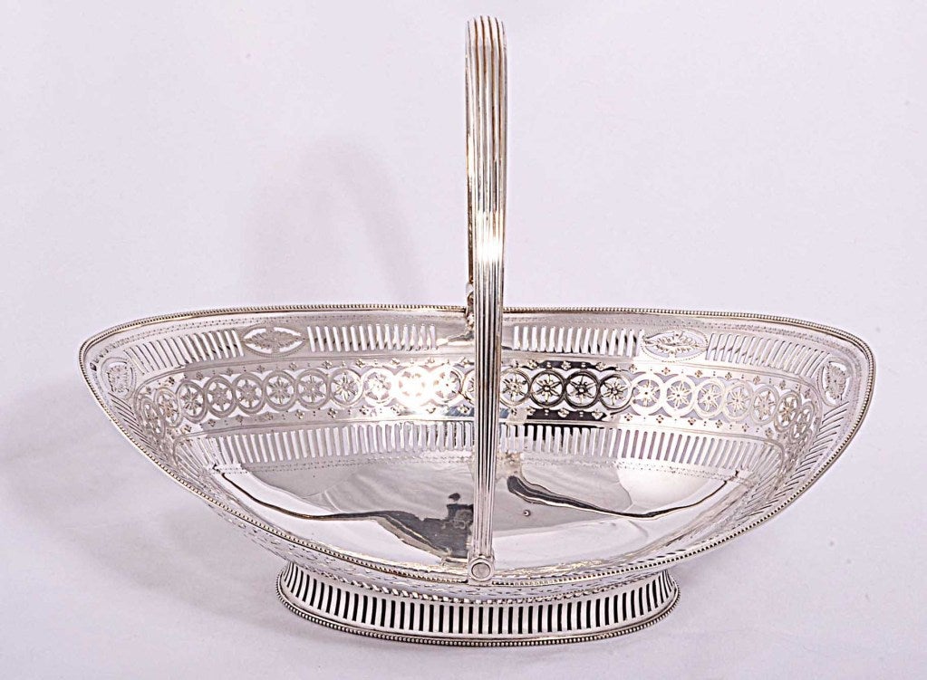 Antique Hester Bateman Silver Basket 1784 at 1stDibs