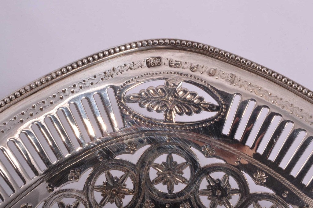 Antique Hester Bateman Silver Basket 1784 at 1stDibs