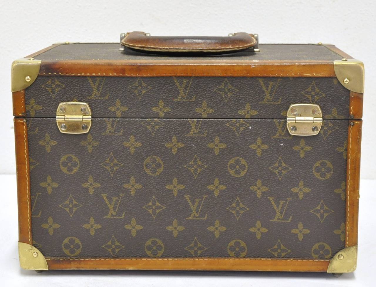 Vintage Louis Vuitton Leather Box at 1stDibs