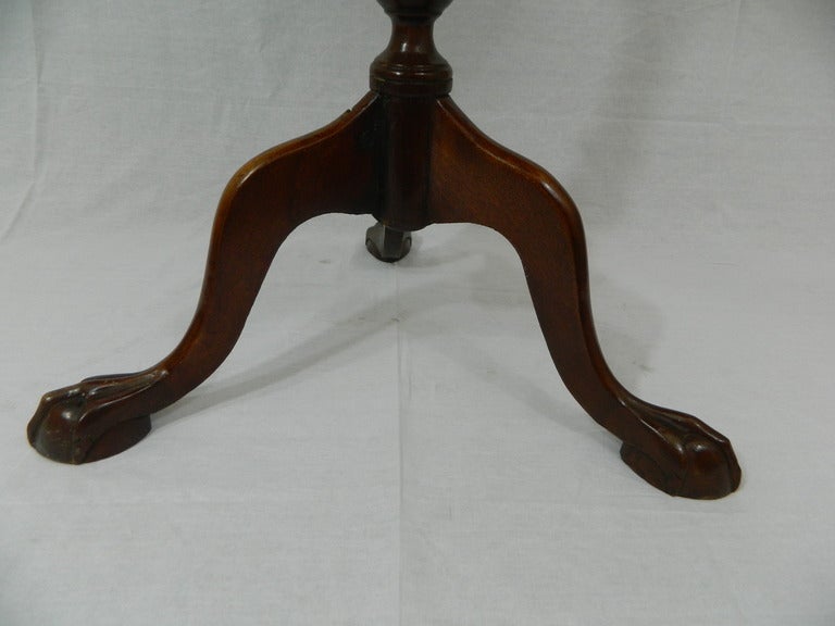 Queen Anne Inlaid Mahogany Tilt-Top Tea Table Raised on Cabriole legs ...