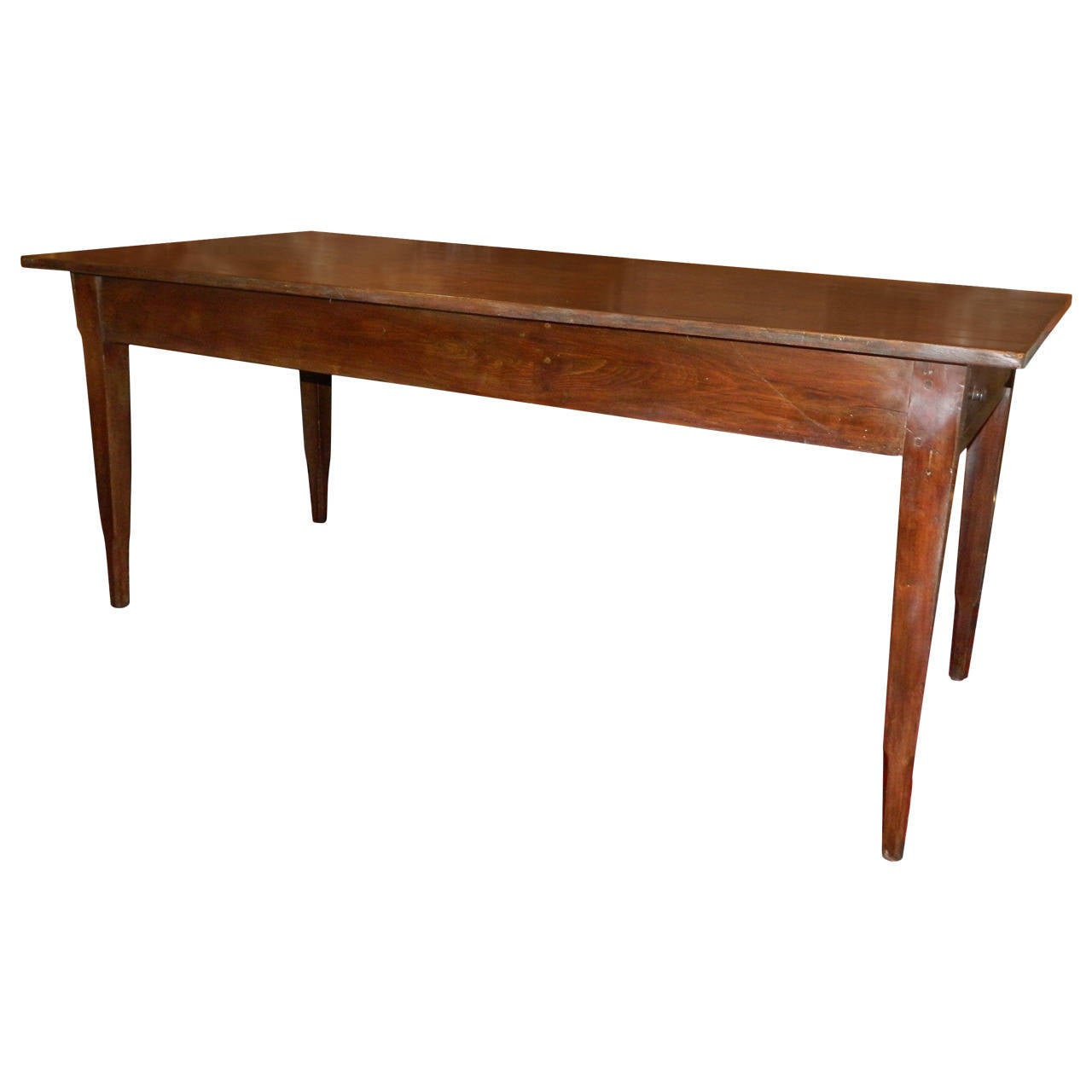 American Walnut Harvest or Farm Table, circa 1850 at 1stDibs