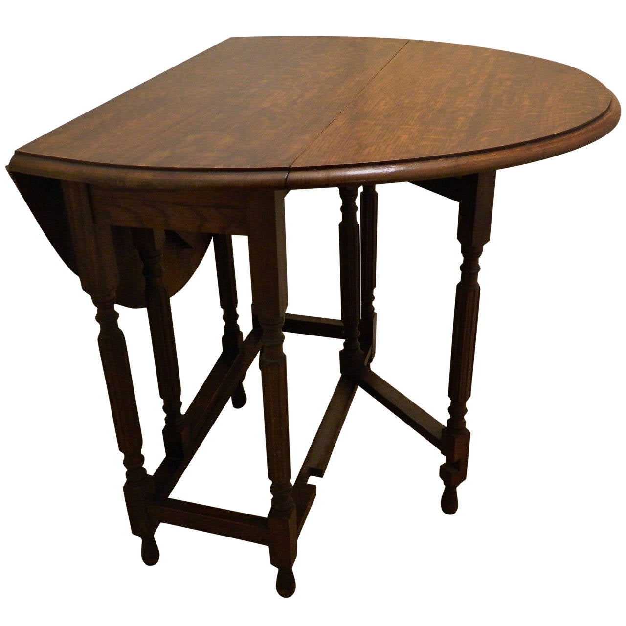 English Oak Gate Leg Table, 19th Century at 1stDibs