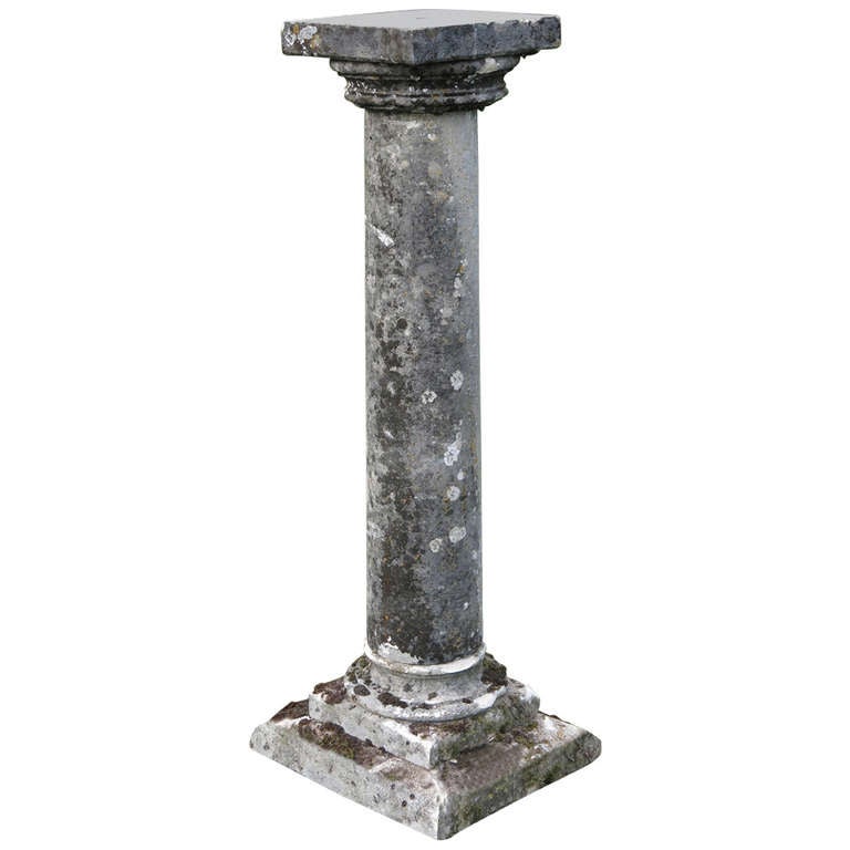 Roman Style Column Handcrafted in Limestone, France, circa 1800 For ...