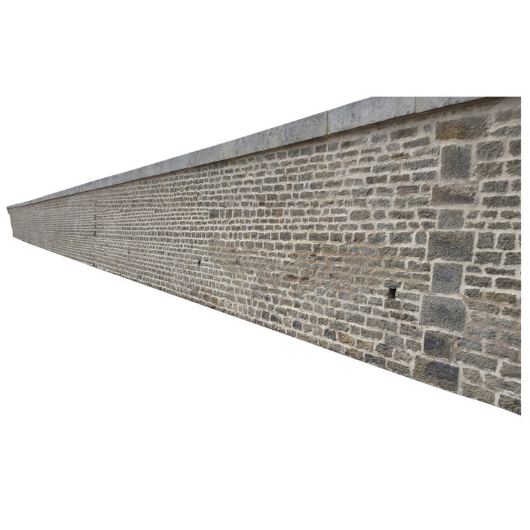 French Antique Limestone Wall Surround, 18th Century, France For Sale ...