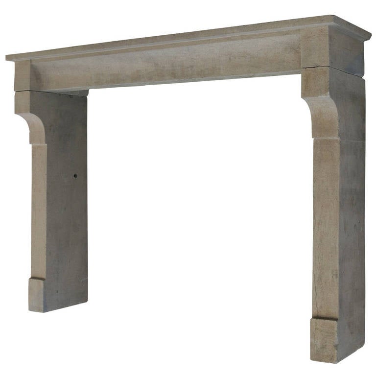French Burgundy Stone Fireplace Provence Style Circa 1850s, France ...