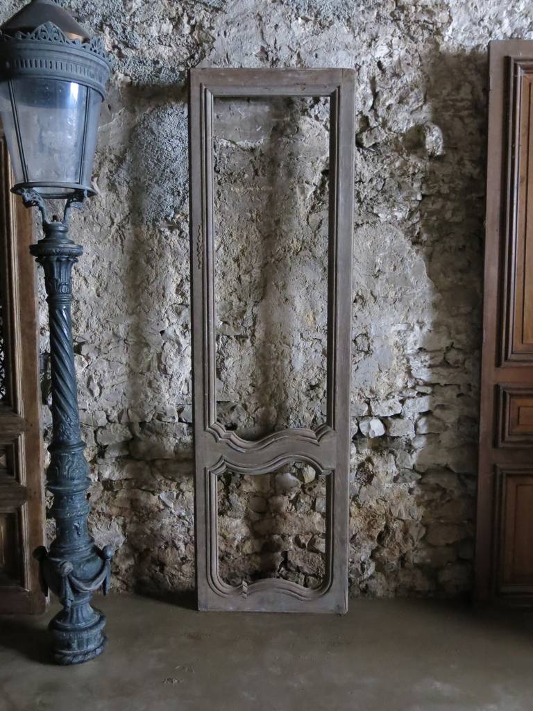 French Library Louis XV Style Door, Handcrafted in Wood 19th Century ...