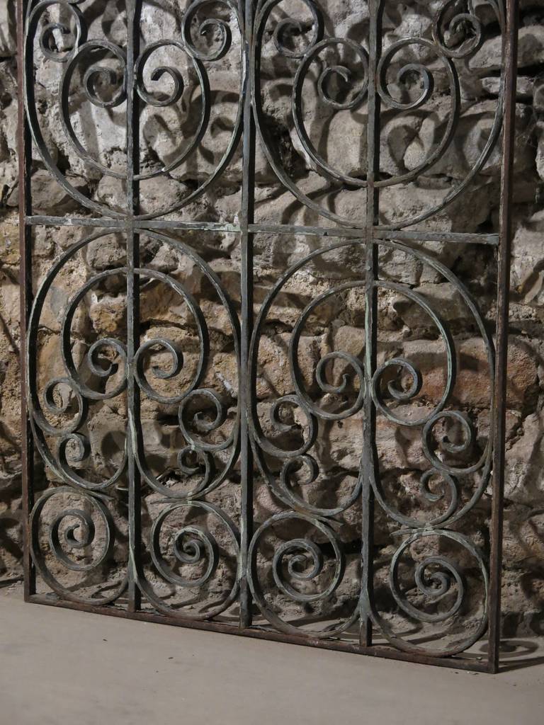 Pair of French Antique Iron Gates Handmade, Paris, circa 1830s at ...