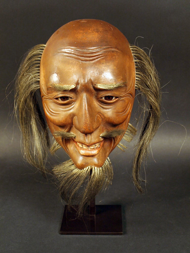 Lacquer Mask from Meiji Period Japan at 1stDibs