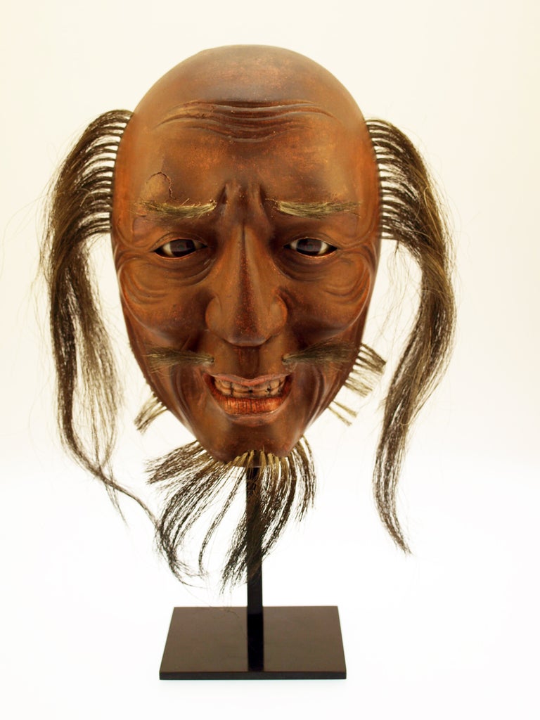 Lacquer Mask from Meiji Period Japan at 1stDibs