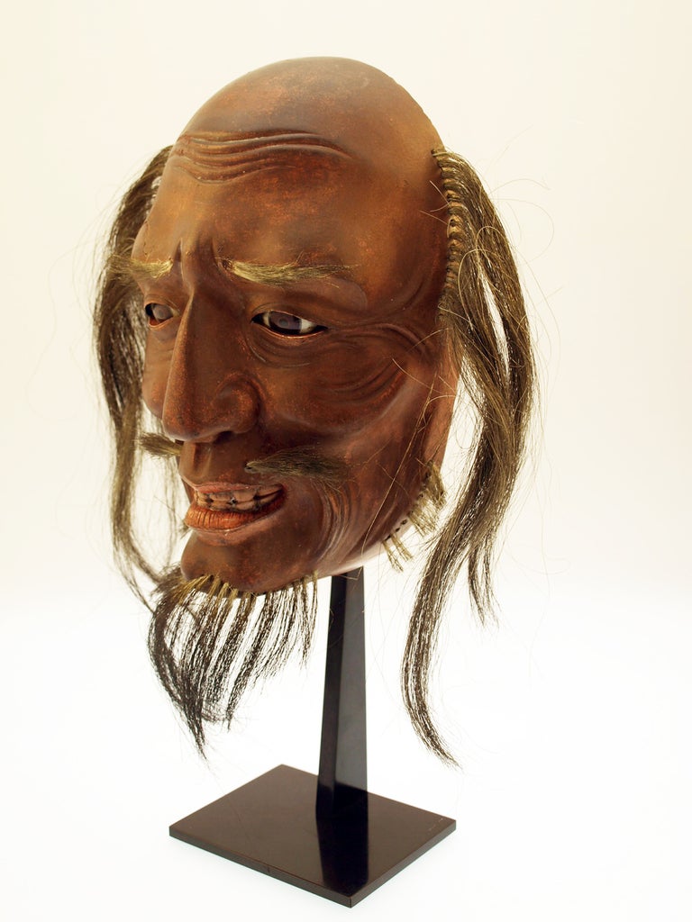 Lacquer Mask from Meiji Period Japan at 1stDibs