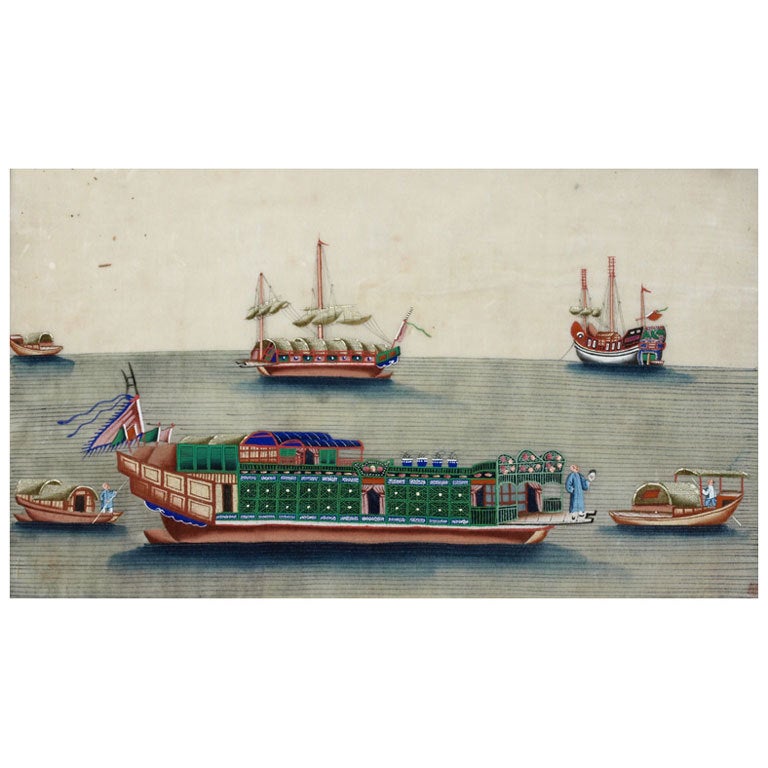 Set of 15 Chinese Pith Paper Paintings at 1stDibs