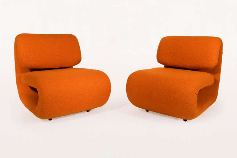 Pair of Lounge Chairs By Etienne-Henri Martin, Circa 1970`s, France at ...