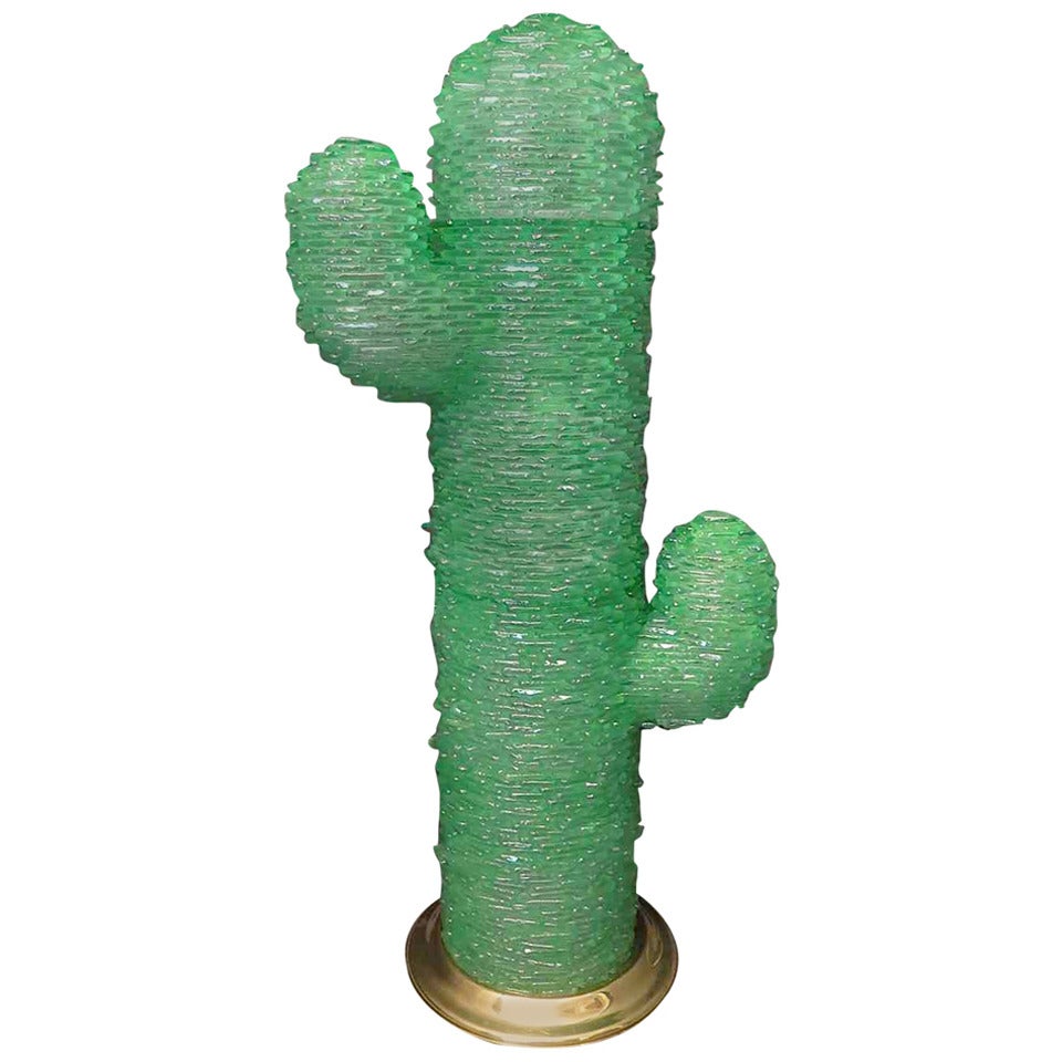 Cactus Sculpture Floor Lamp at 1stDibs