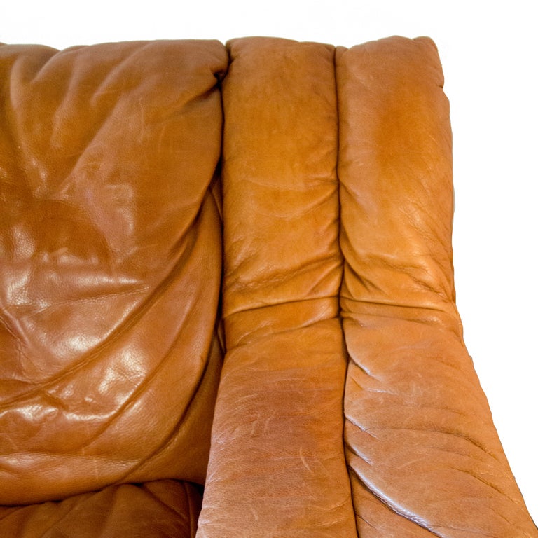 DeSede leather Distressed Couch For Sale at 1stDibs