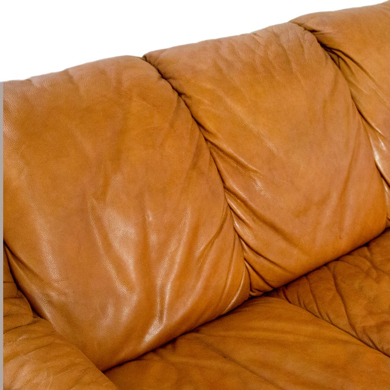 DeSede leather Distressed Couch For Sale at 1stDibs