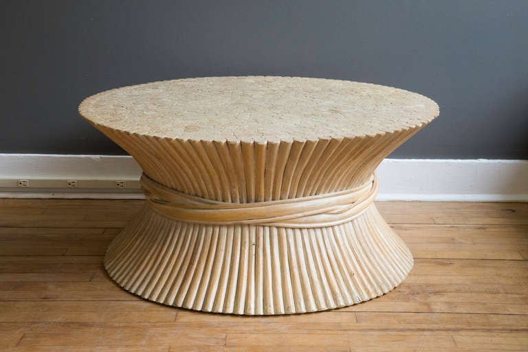 McGuire Rattan Hollywood Regency Coffee Table at 1stDibs McGuire Rattan Hollywood Regency Coffee Table at 1stDibs