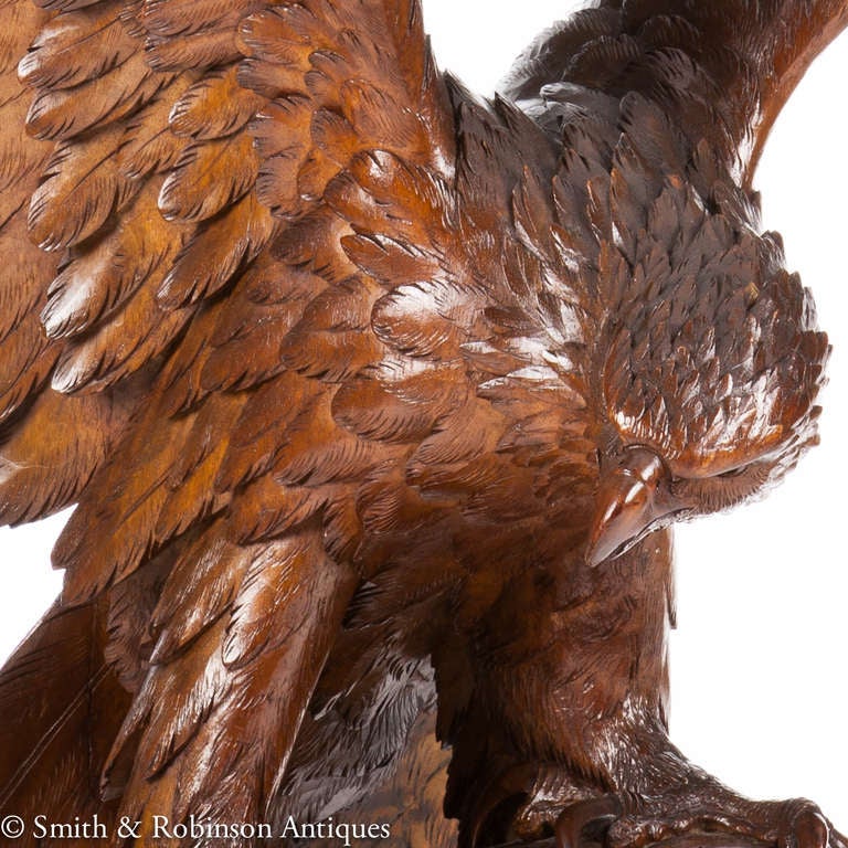 Superb Large Wooden Sculpture of an Eagle Germany c.1900 at 1stDibs ...
