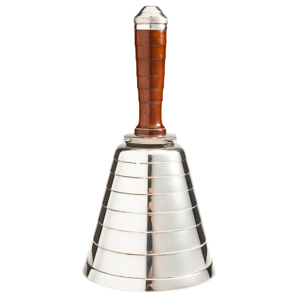 Pure Art Deco Novelty Bell Cocktail Shaker English c.1935 at 1stDibs