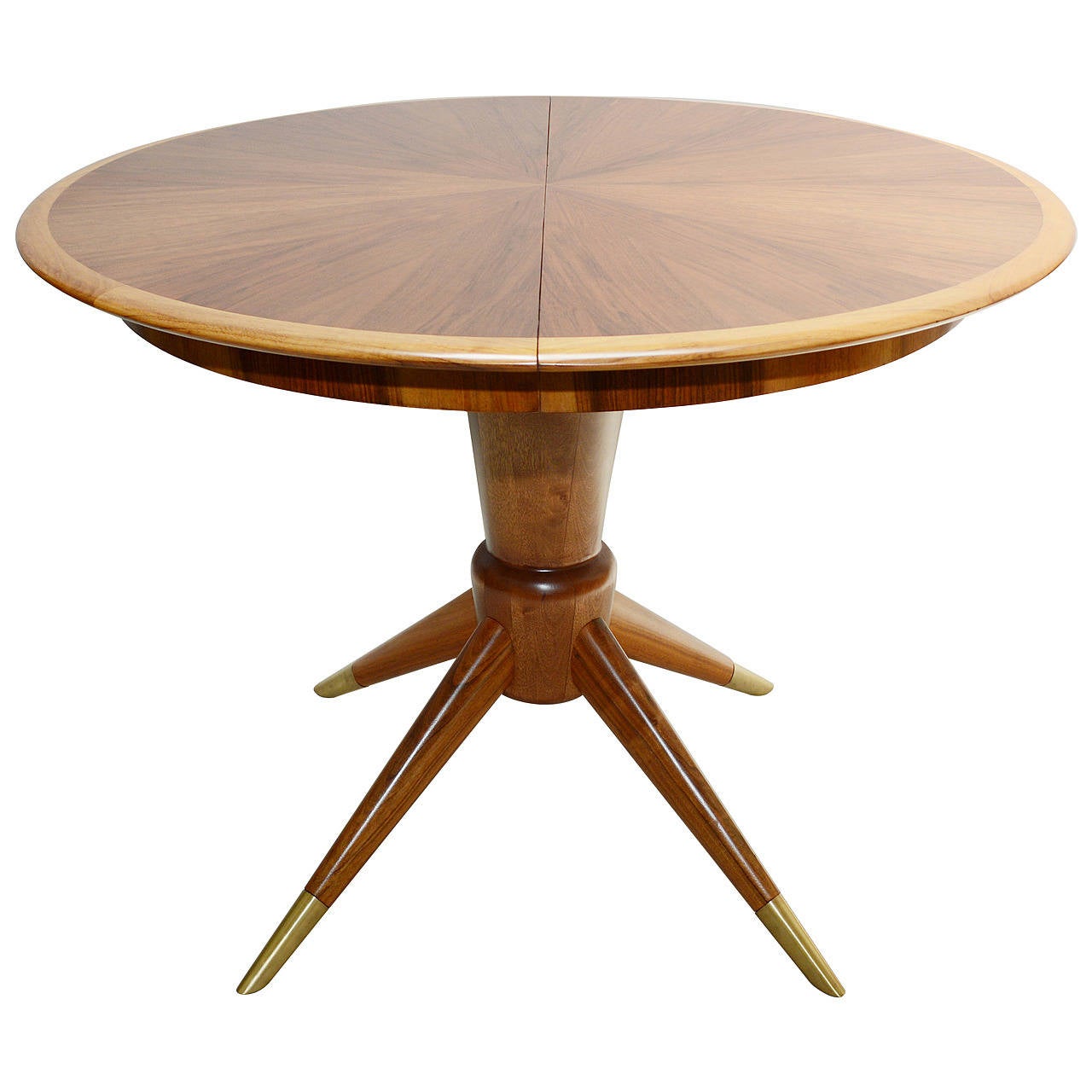 Italian Round Pedestal Dining Table at 1stDibs