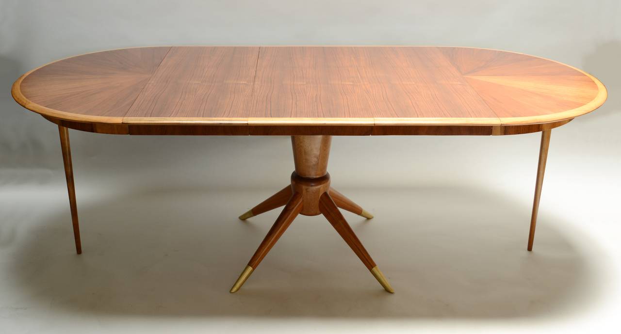 Italian Round Pedestal Dining Table at 1stDibs